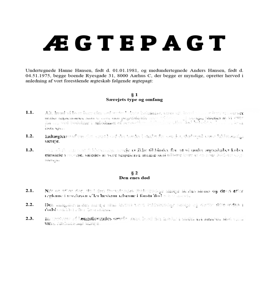 Priser – Mit testamente